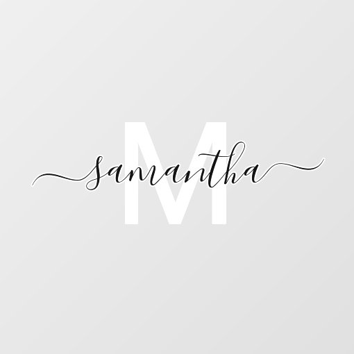 Calligraphy name Personalized Script Wall Decal | Zazzle