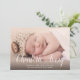 Calligraphy Name Photo Birth Announcement | Zazzle