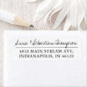 Calligraphy Return Label Address | Zazzle