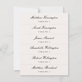 Calligraphy Script Custom Name Wedding Place Cards | Zazzle