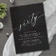 Calligraphy Script | Elegant Black 60th Birthday Invitation | Zazzle