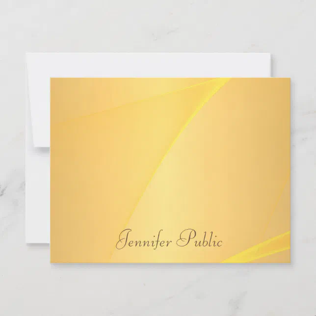 Calligraphy Script Name Gold Background Template | Zazzle