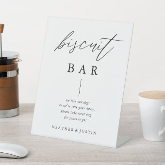 Calligraphy Script Wedding Biscuit Bar Sign | Zazzle