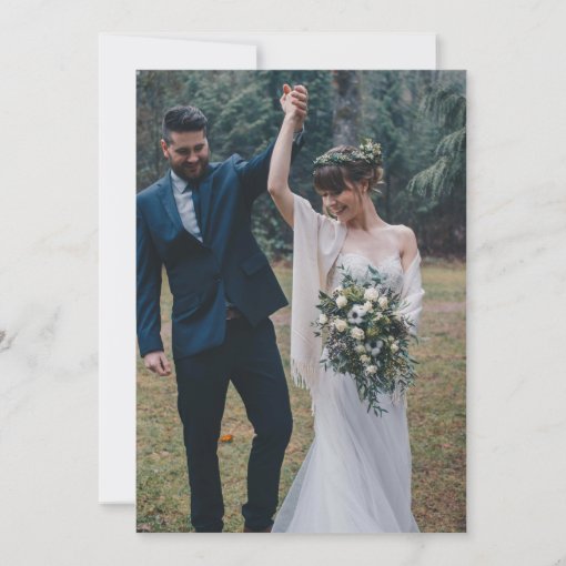 CALLIGRAPHY TYPOGRAPHY Reception Only Photo Invitation | Zazzle