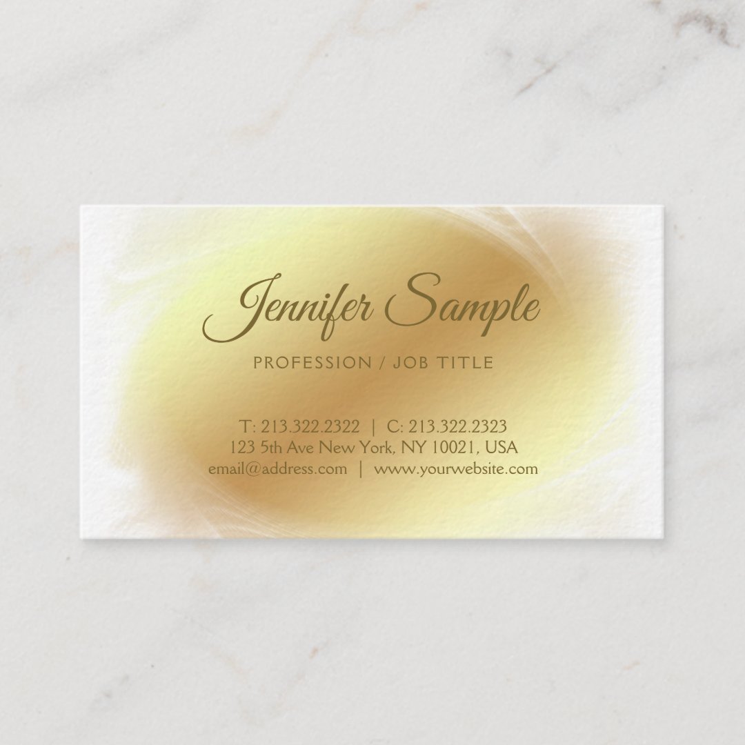 Calligraphy Vip Ceo Employer Elegant Luxury Business Card | Zazzle