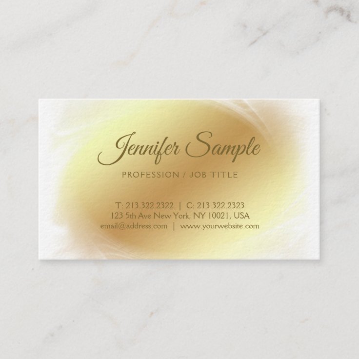 Calligraphy Vip Ceo Employer Elegant Luxury Business Card | Zazzle