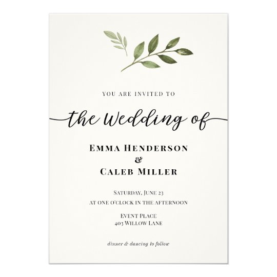 Calligraphy Wedding invitation | Zazzle.com