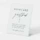 Calligraphy Wedding Postcard Guestbook Sign | Zazzle