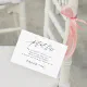 Calligraphy Wedding Send Off Petal Toss Enclosure Card | Zazzle