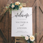Calligraphy Welcome Wedding Sign | Zazzle