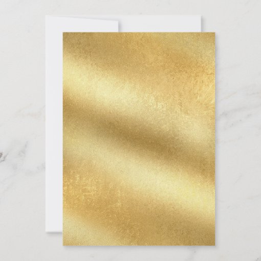 Calligraphy with Gold Edge Classic Luxury Wedding Invitation | Zazzle