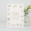 Calling All Campers Kids Birthday Party Invite | Zazzle