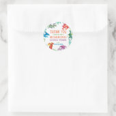 Calling all dragons birthday party classic round sticker | Zazzle