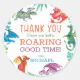 Calling all dragons birthday party classic round sticker | Zazzle