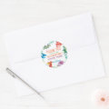 Calling all dragons birthday party classic round sticker | Zazzle