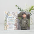 Calling All Dragons Watercolor 2nd Birthday Photo Invitation | Zazzle
