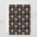 Calling All Souls Mexican Candy Skull Birthday Invitation | Zazzle
