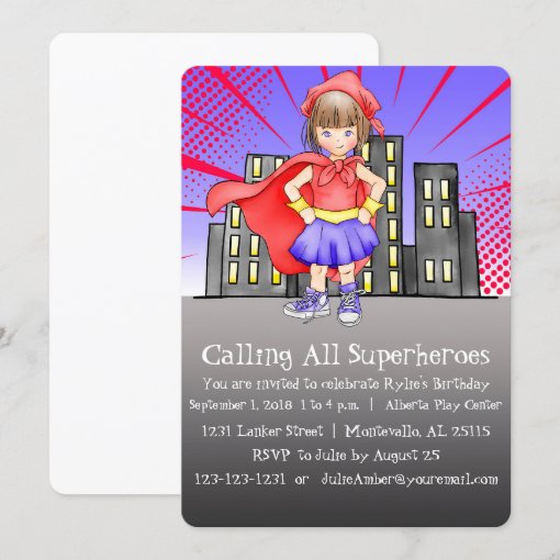 Calling All Superheroes Birthday Invitation | Zazzle
