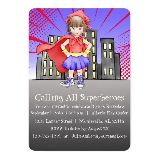 Calling All Superheroes Birthday Invitation | Zazzle.com