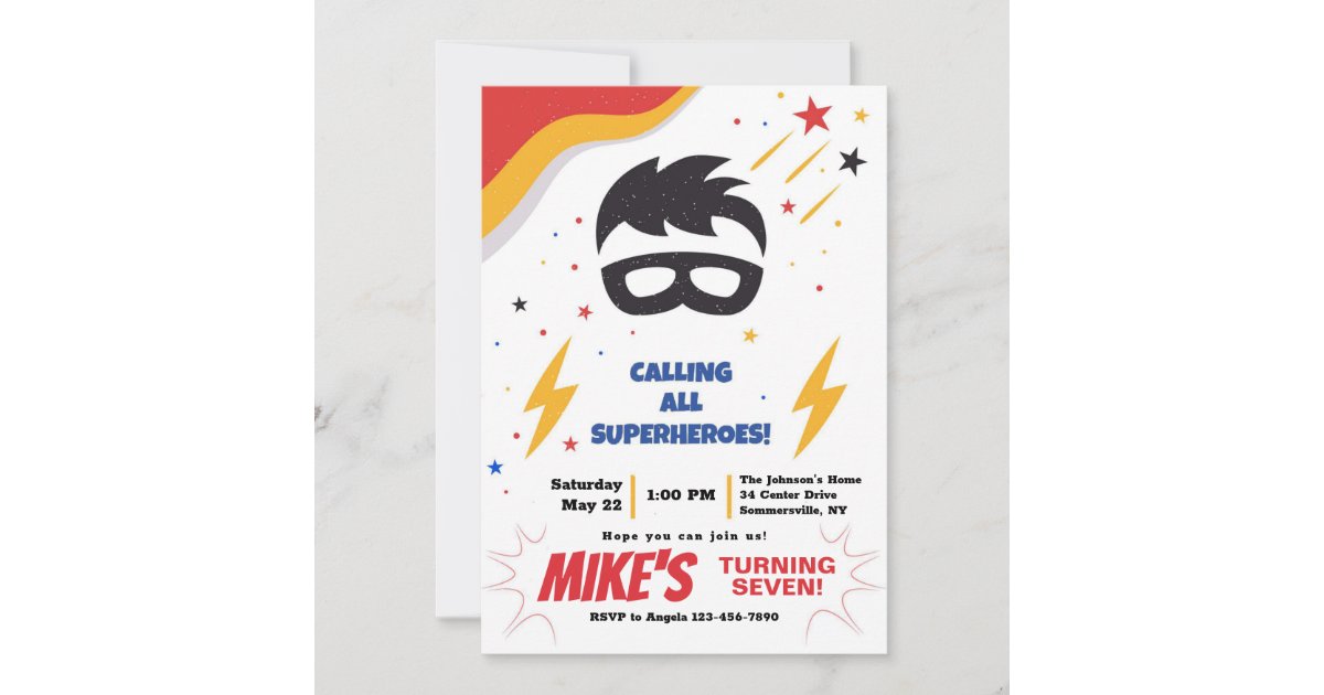 Calling All Superheroes Birthday Party Invitation | Zazzle
