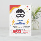 Calling All Superheroes Birthday Party Invitation | Zazzle