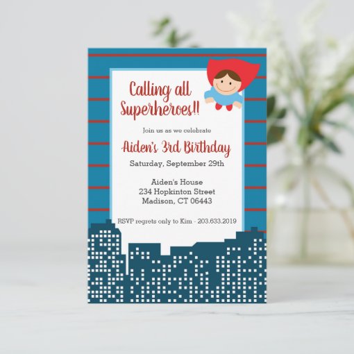 Calling All Superheroes! Birthday Party Invitation | Zazzle