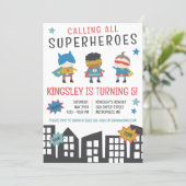 Calling all Superheroes! Superhero Birthday Party Invitation | Zazzle