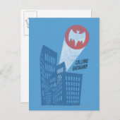 Calling Batman Bat Symbol Graphic Postcard | Zazzle