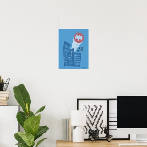 Calling Batman Bat Symbol Graphic Poster | Zazzle