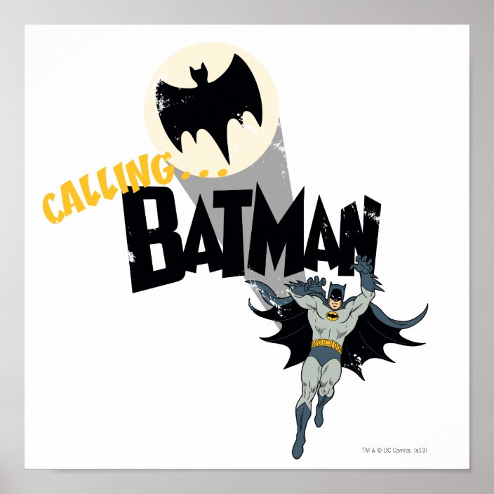 Calling Batman Graphic Poster | Zazzle.com