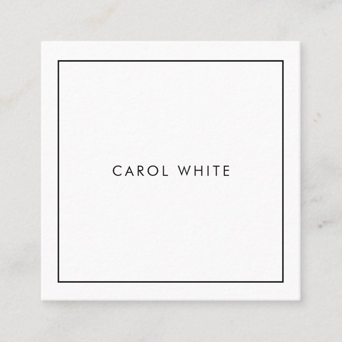 Calling card Modern Black White Business Card | Zazzle.com