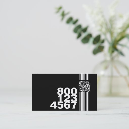 calling qr code (color customizable) business card | Zazzle