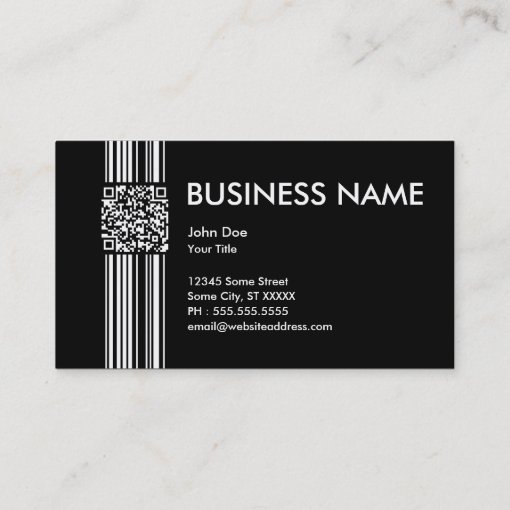 calling qr code (color customizable) business card | Zazzle