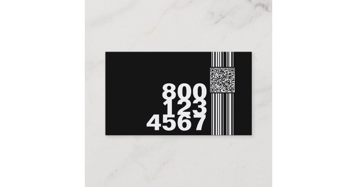 calling qr code (color customizable) business card | Zazzle