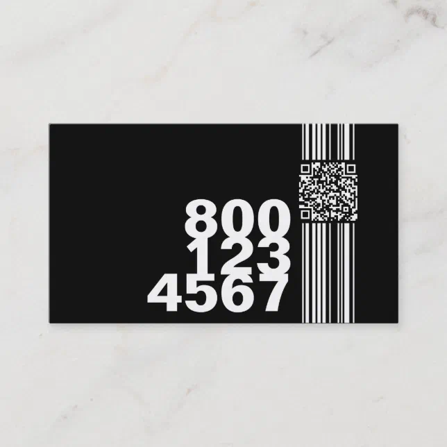 calling qr code (color customizable) business card | Zazzle