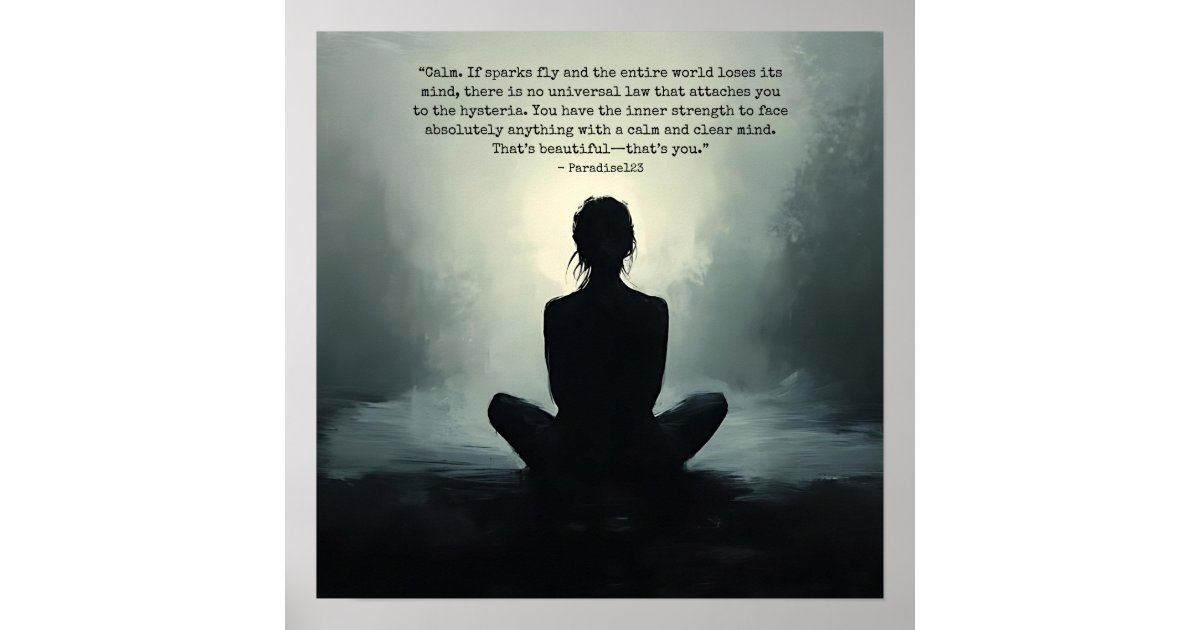 calm (door 1051) poster | Zazzle