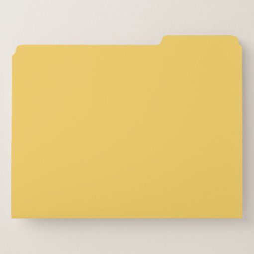 Calm Mustard Yellow Color File Folder | Zazzle