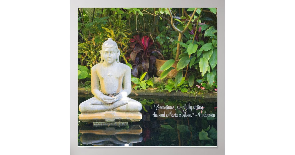 Calm Serenity Buddah Zen Poster | Zazzle