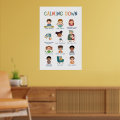 Calming Down Techniques Classroom Poster | Zazzle