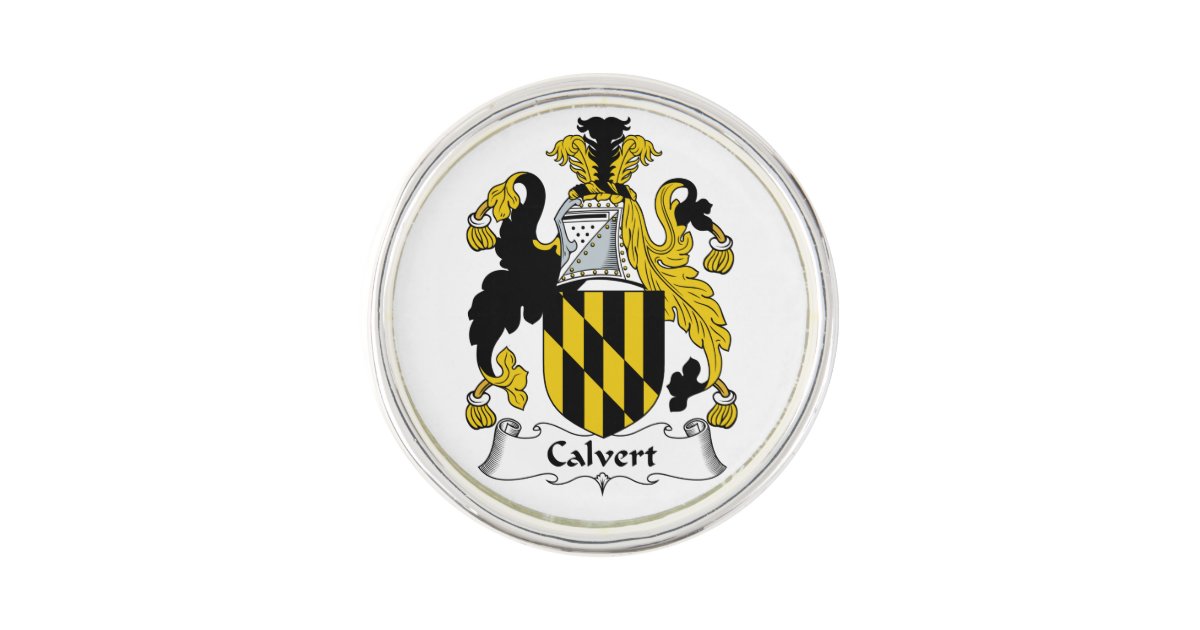 Calvert Family Crest Lapel Pin | Zazzle
