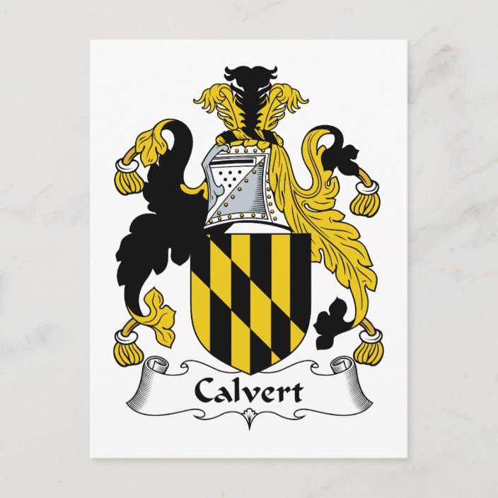 Calvert Family Crest Postcard | Zazzle.com
