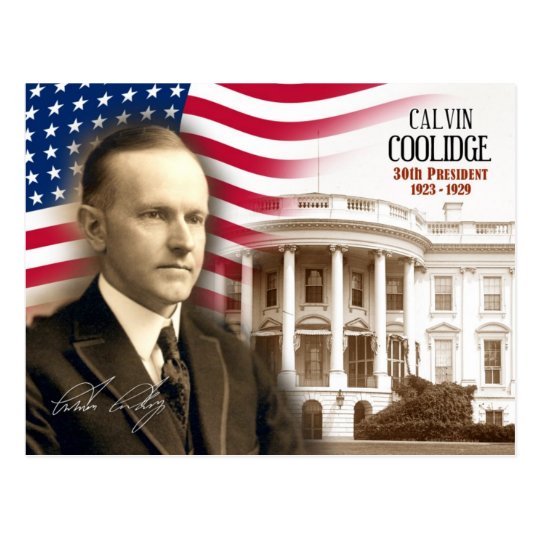 Calvin Coolidge - 30th President of the U.S. Postcard | Zazzle.com