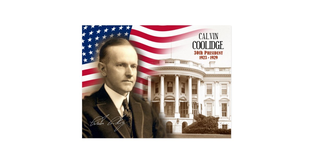 Calvin Coolidge - 30th President of the U.S. Postcard | Zazzle.com