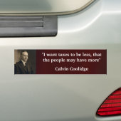 Calvin Coolidge Bumper Sticker | Zazzle