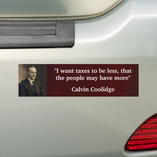 Calvin Coolidge Bumper Sticker | Zazzle