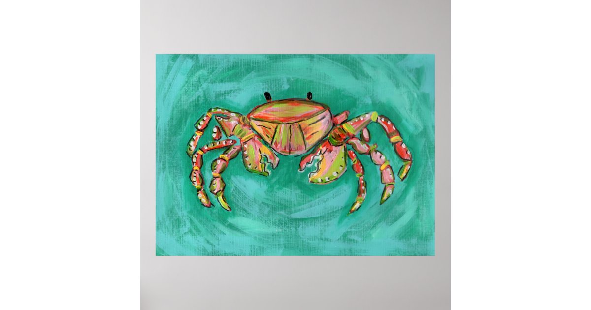 Calypso Crab Poster | Zazzle
