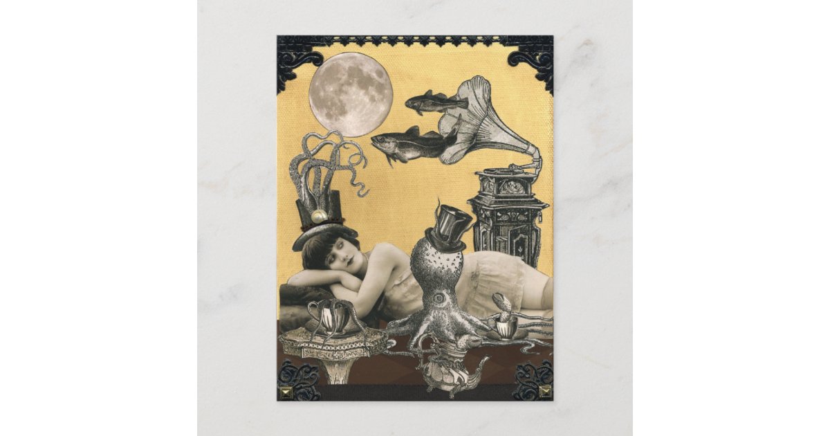 Calypso Steampunk Postcard | Zazzle