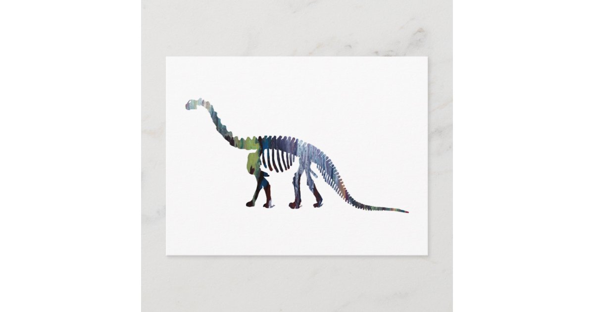 camarasaurus skeleton postcard | Zazzle