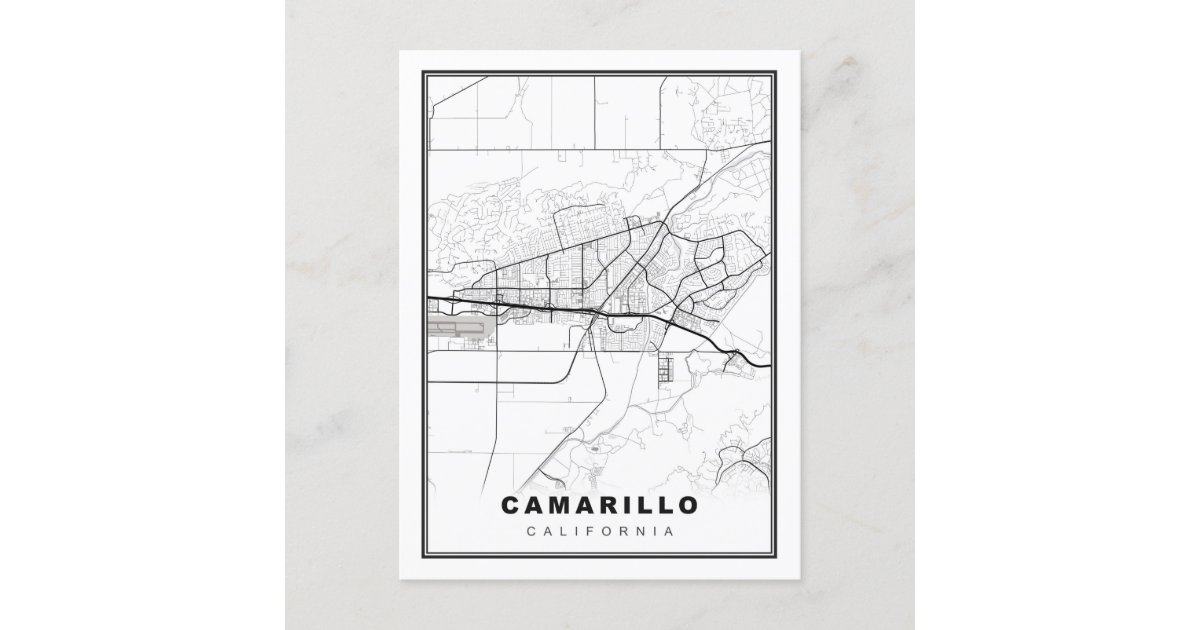 Camarillo Map Postcard | Zazzle