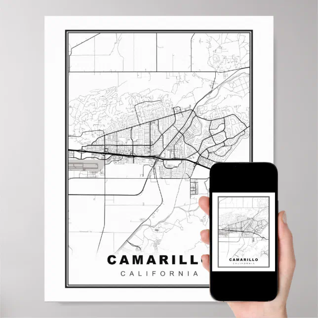 Camarillo Map Poster | Zazzle